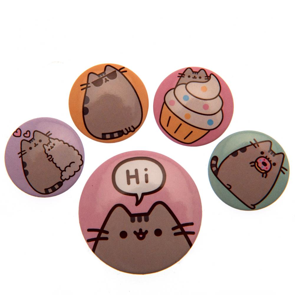 Pusheen Hi Button Badge Set – Trident