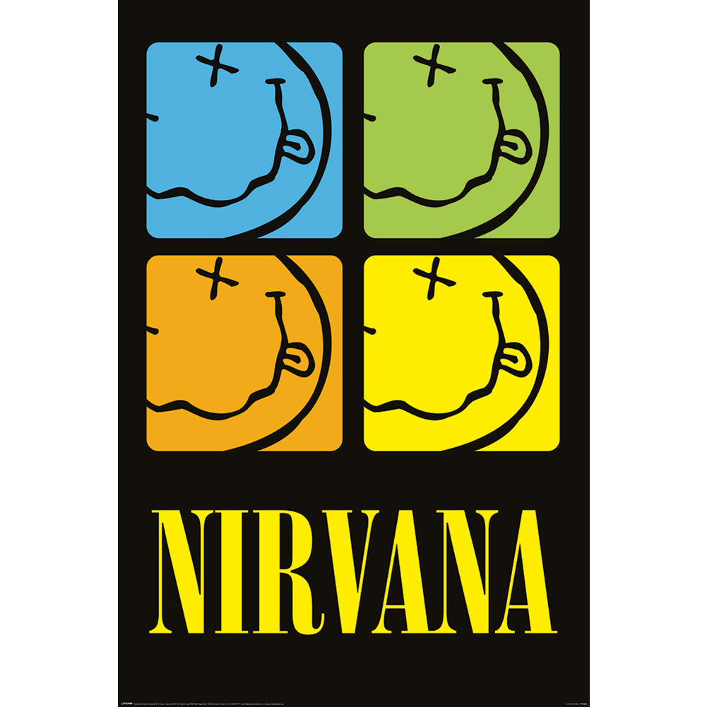 Nirvana Poster Smiley Squares 260 – Trident