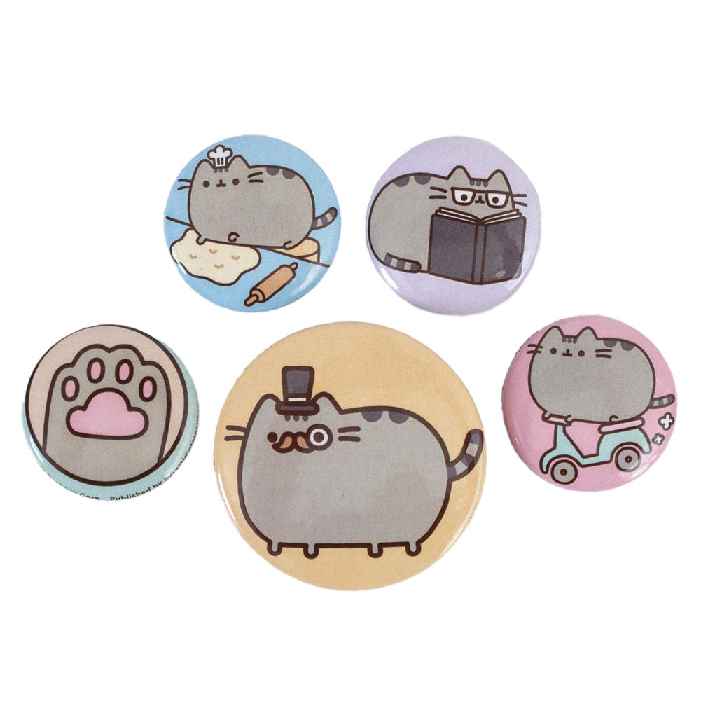 Pusheen Fancy Button Badge Set – Trident
