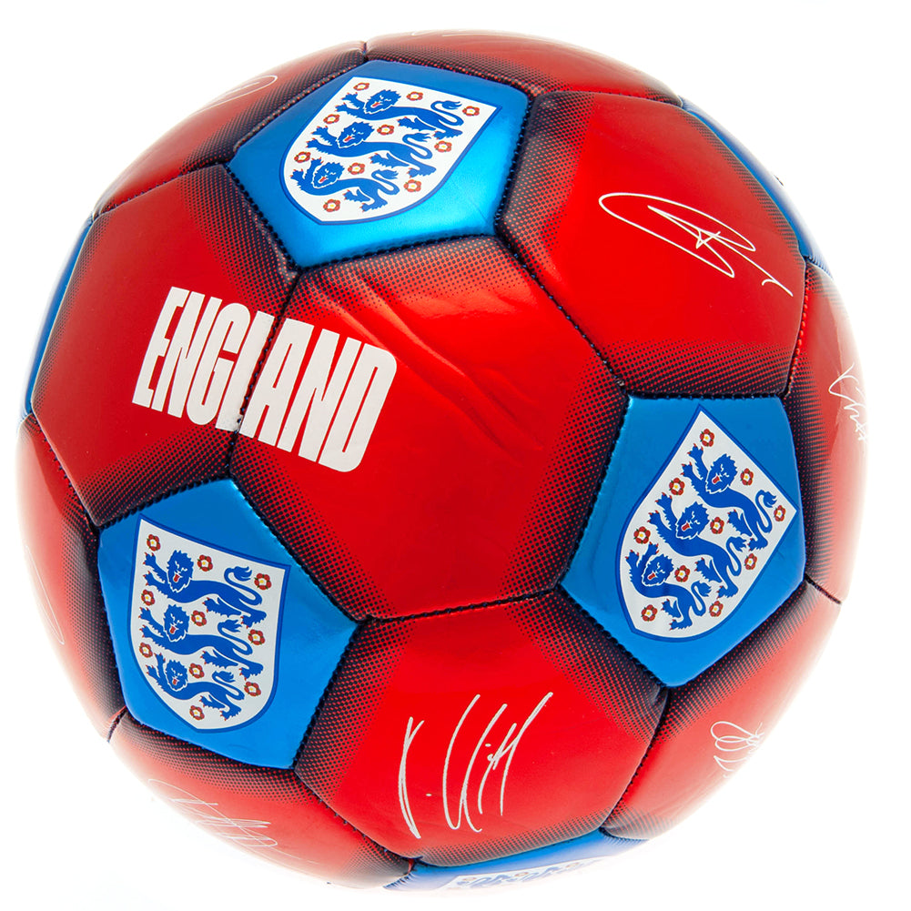 England FA Red & Blue Signature Football – Trident
