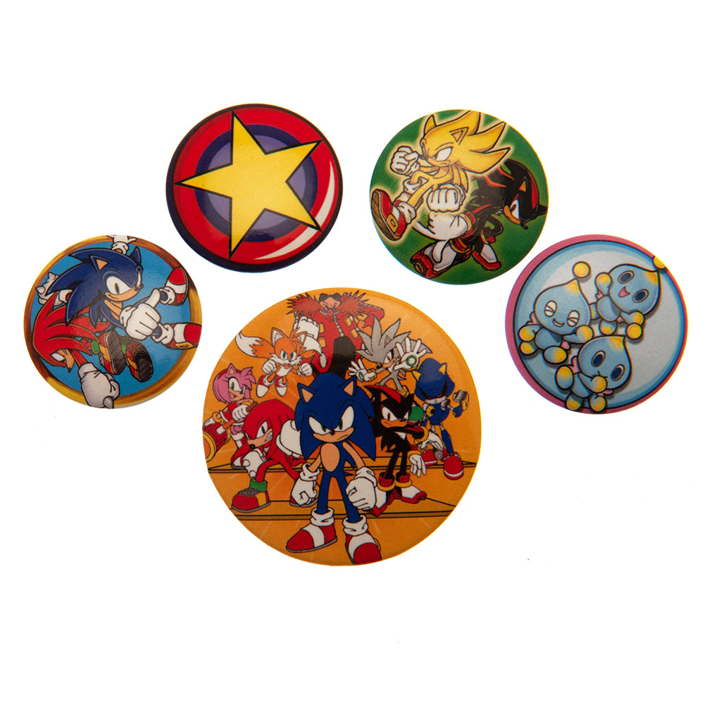 Sonic The Hedgehog Button Badge Set – Trident