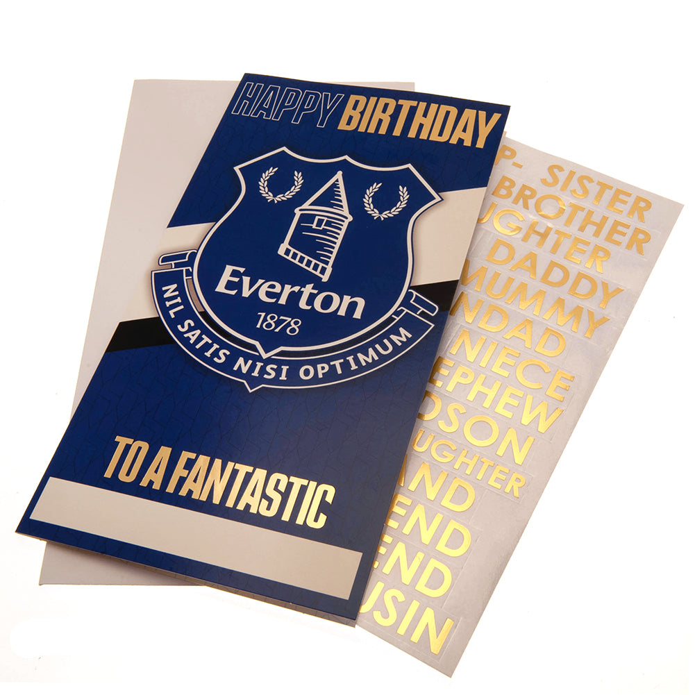 Everton FC Personalised Birthday Card – Trident