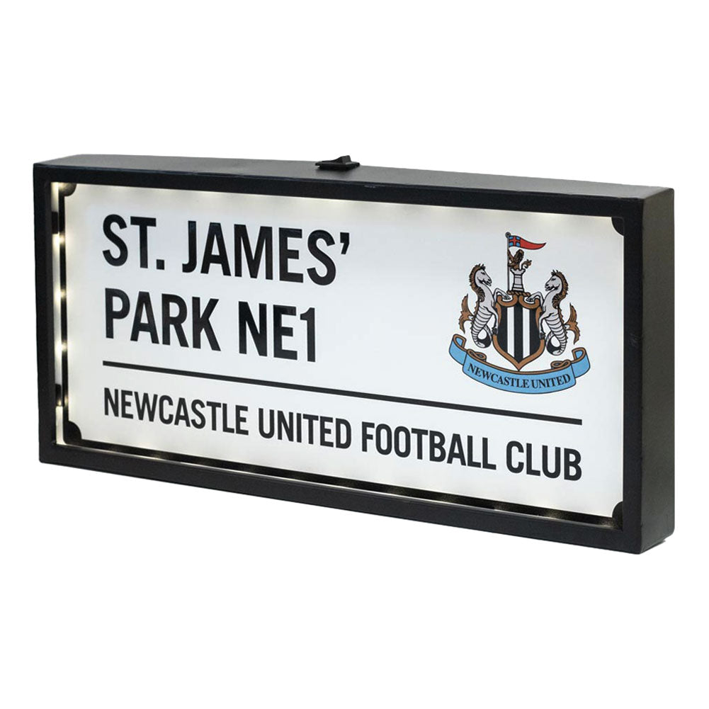 Newcastle United FC Metal LED Street Sign – Trident