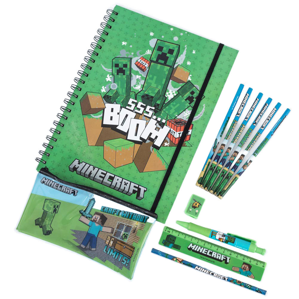 Minecraft Bumper Stationery Set – Trident