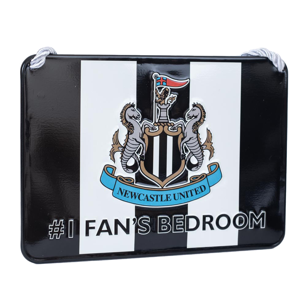 Newcastle United FC No1 Fan Stripe Bedroom Sign – Trident